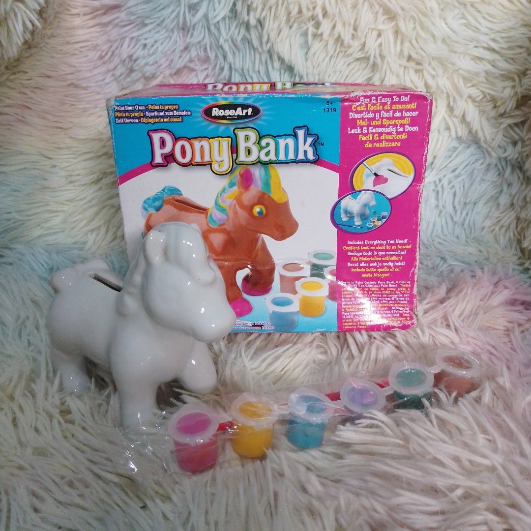 Pony bank Paint Your Own, Hobbies & Toys, Toys & Games on Carousell