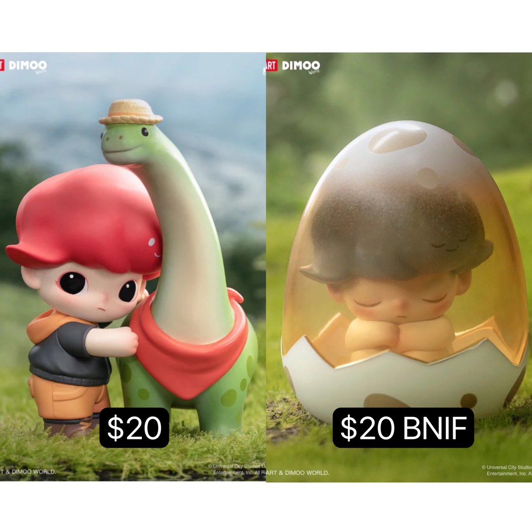 Popmart Dimoo the Jurassic world brachiosaurus feeder + Jurassic ...