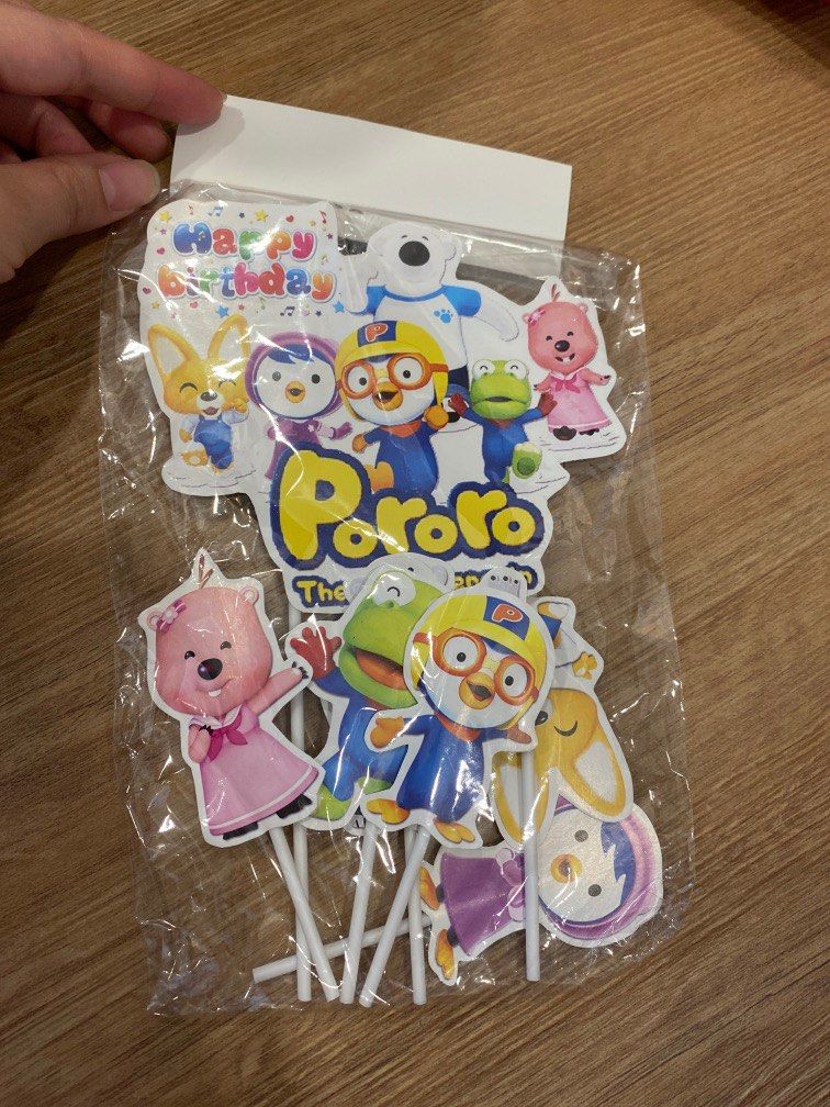 Pororo party cake topper, Hobbies & Toys, Stationery & Craft, Occasions ...