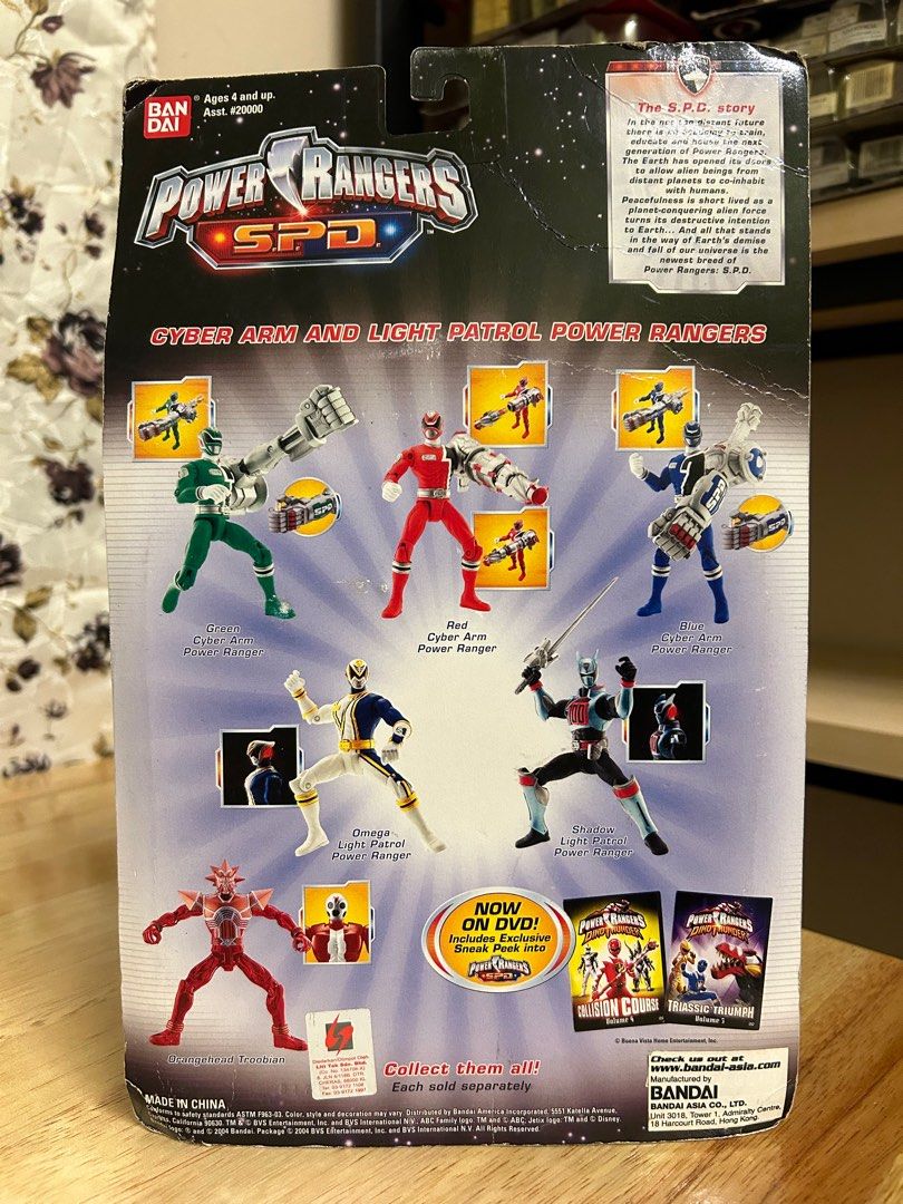 Power Rangers SPD Blue Cyber Arm, Hobbies & Toys, Toys & Games on Carousell
