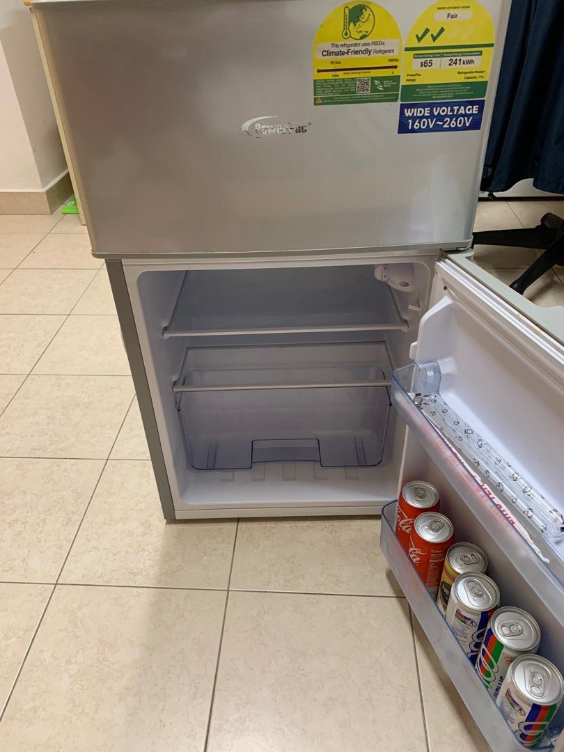 Powerpac mini fridge with freezer (71L) - PPF85, TV & Home Appliances ...