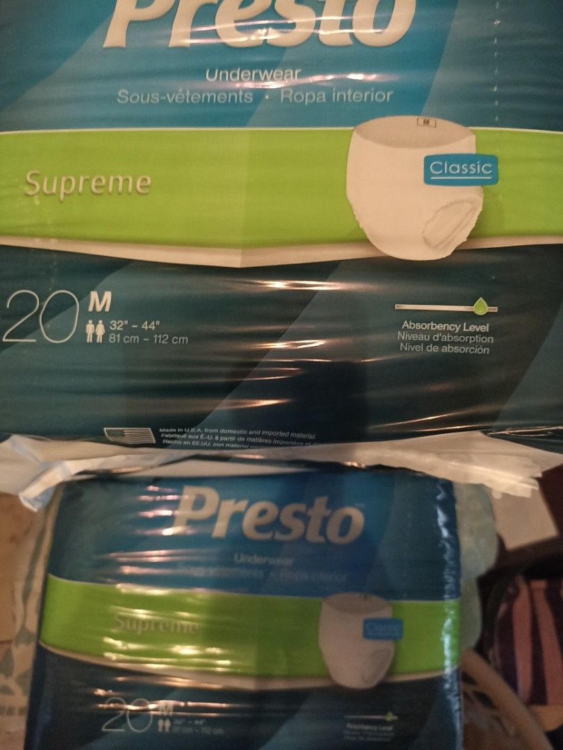 Presto Supreme Adult Diapers, Beauty & Personal Care, Sanitary Hygiene ...