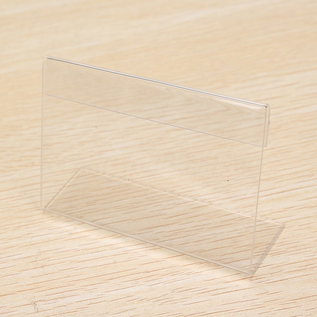 Price Tag Stand Acrylic Sign Display Holder Price Name Card Label Tag ...