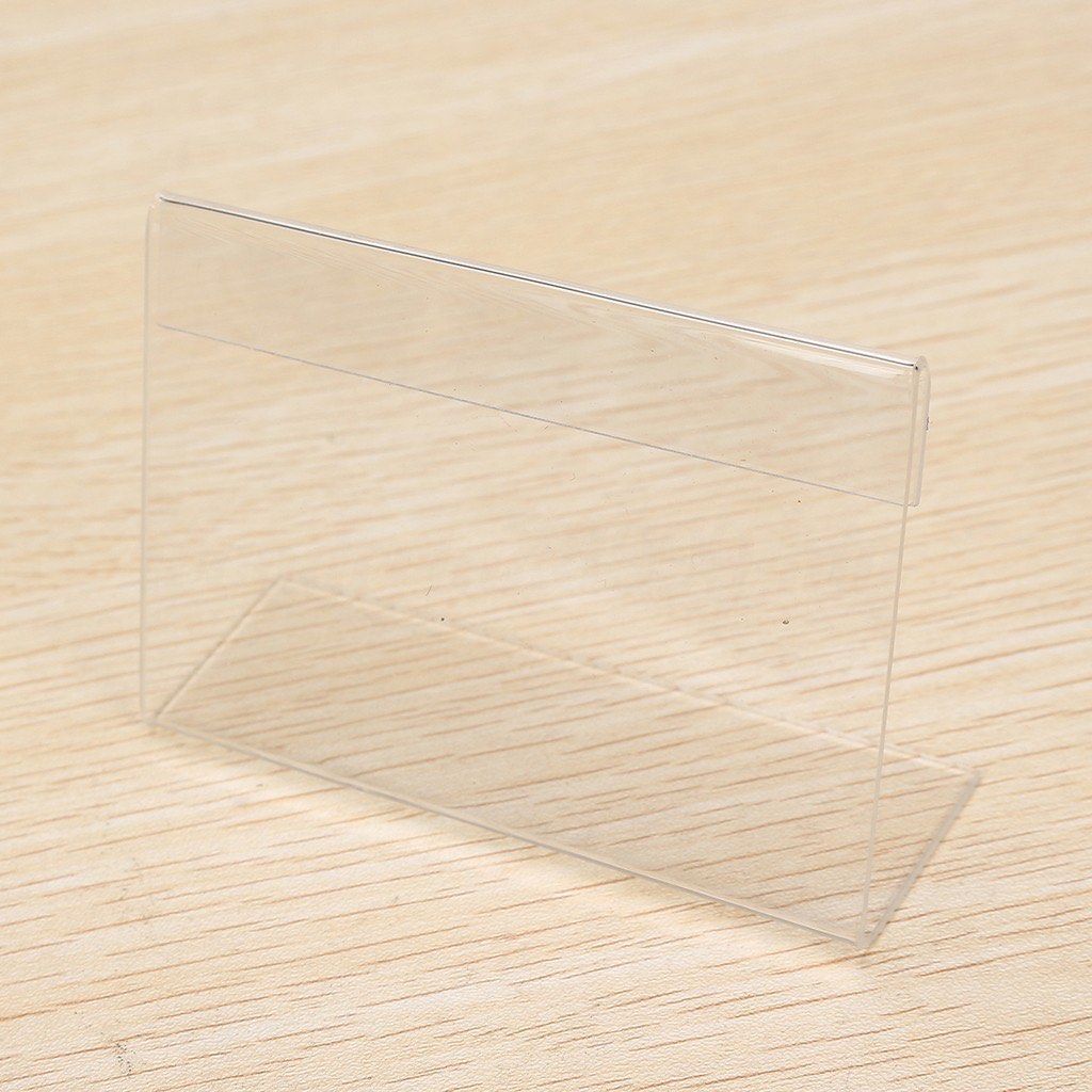 Price Tag Stand Acrylic Sign Display Holder Price Name Card Label Tag ...