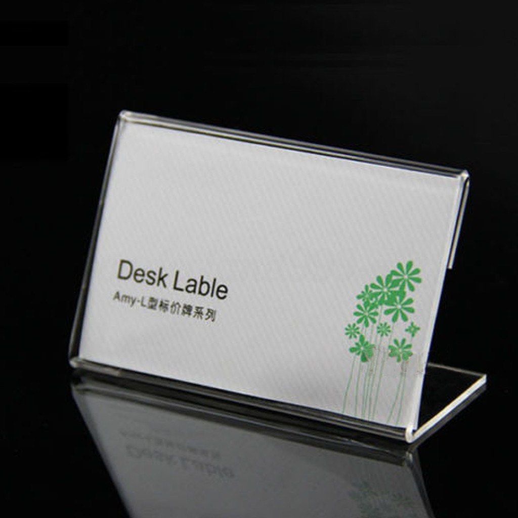 Price Tag Stand Acrylic Sign Display Holder Price Name Card Label Tag ...