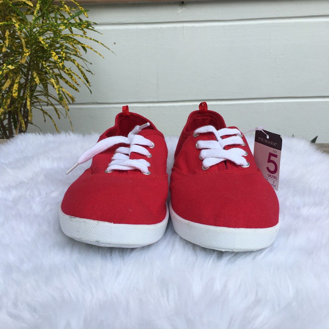 Primark Red Shoes - size 8, Women's Fashion, Footwear, Sneakers on ...