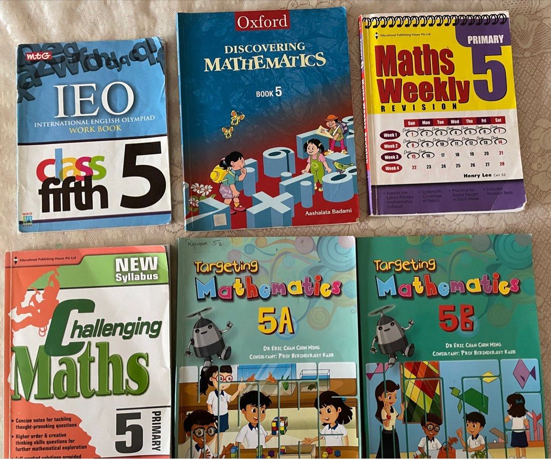 primary 5 math books, Hobbies & Toys, Books & Magazines, Textbooks on ...