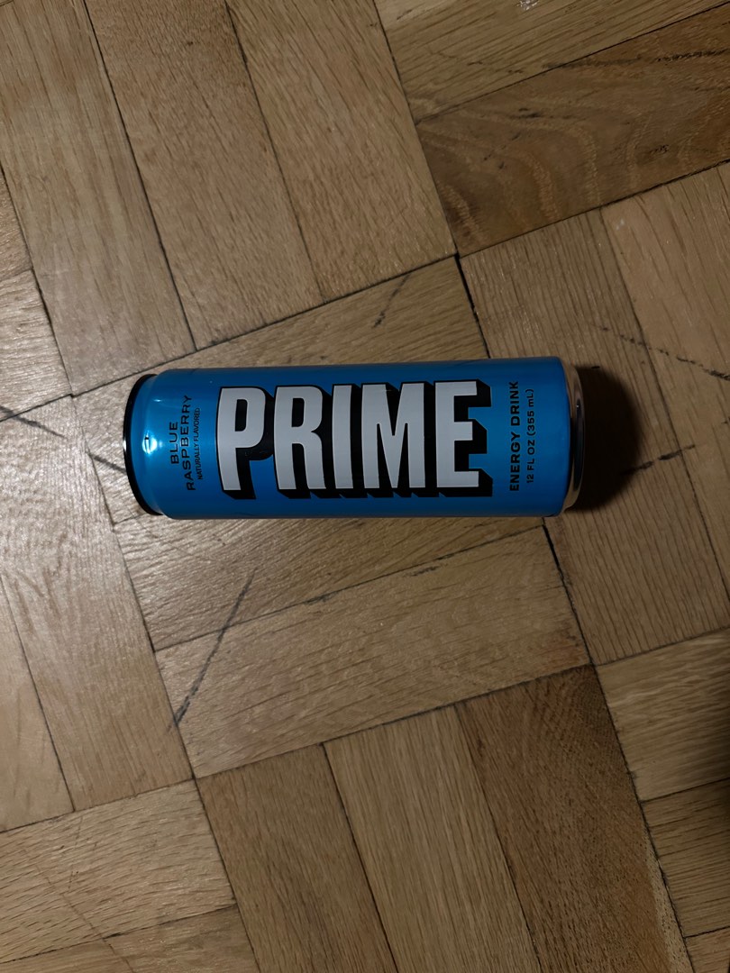Prime Hydration Energy Drink Can Blue Raspberry, Health & Nutrition ...