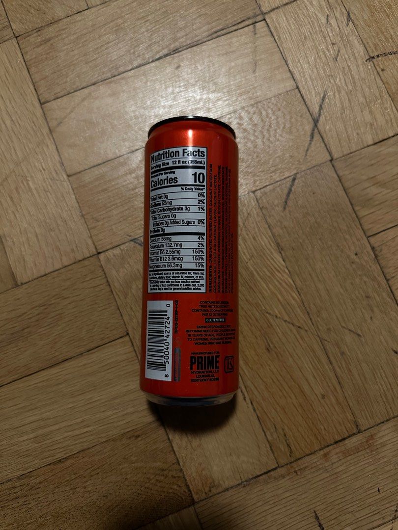 Prime Hydration Energy Drink Tropical Punch Unreleased Rare, Health ...
