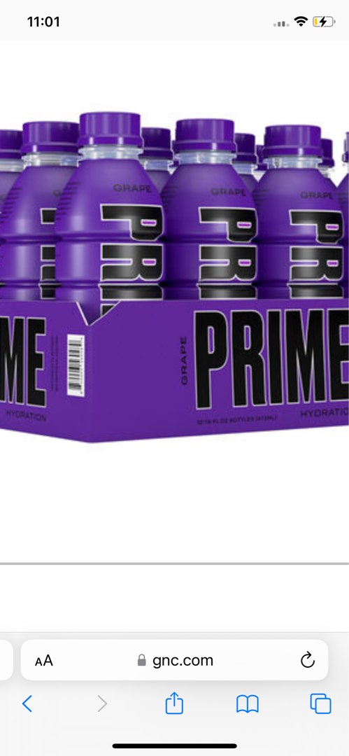 Prime hydration (grape flavour), Food & Drinks, Beverages on Carousell
