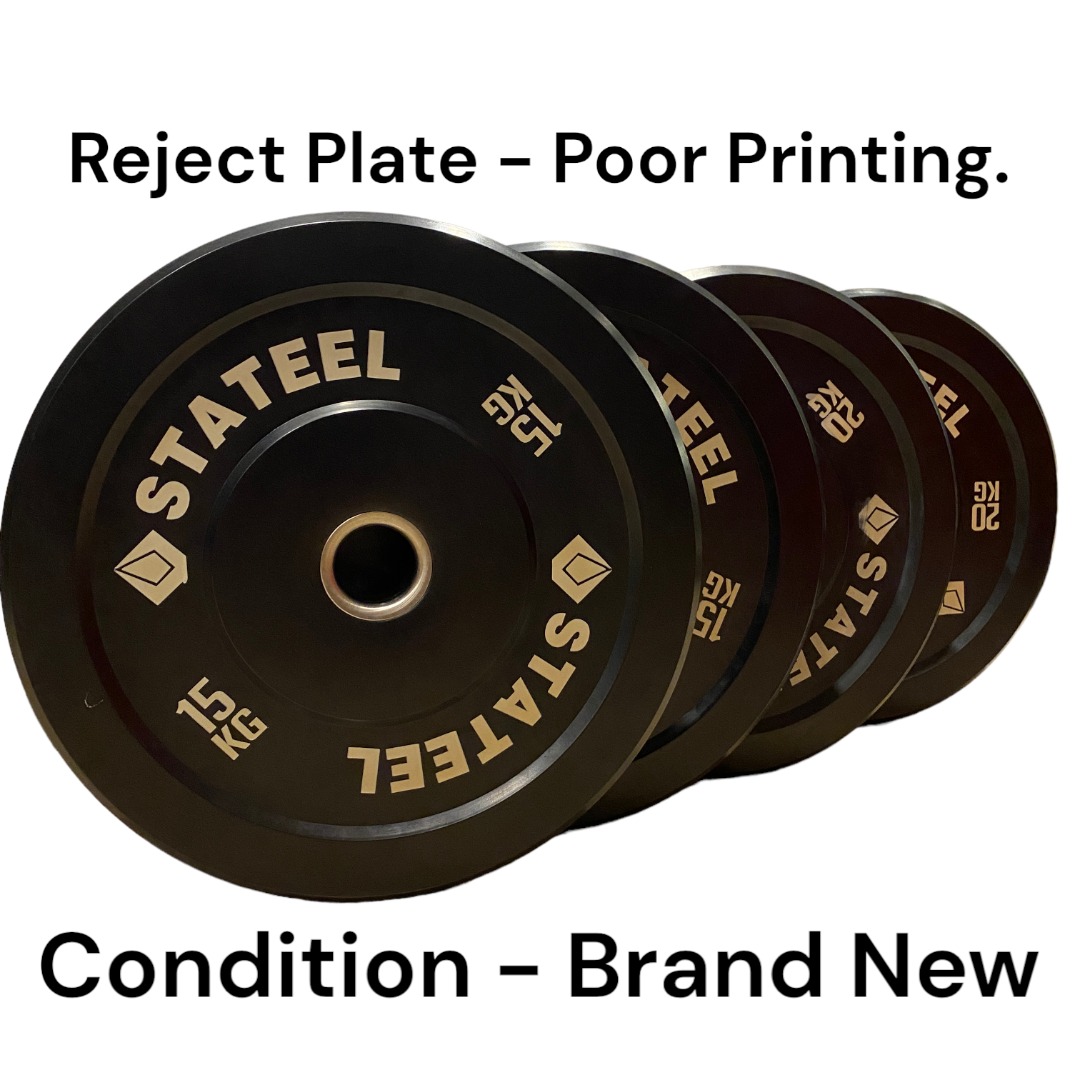 [Reject Plate] 25KGs Bumper Plates (Pair) - Poor Printing, Sports ...
