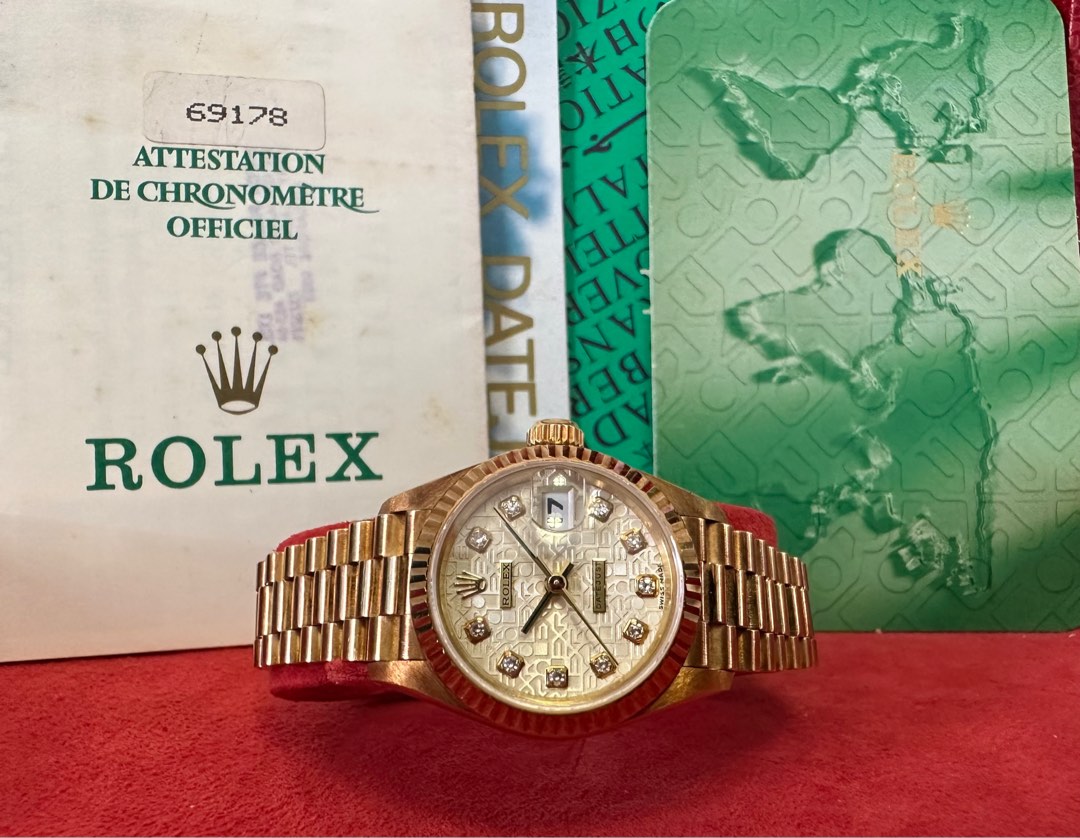 Rolex 18k computer dial president watch full set!, Luxury, Watches on ...