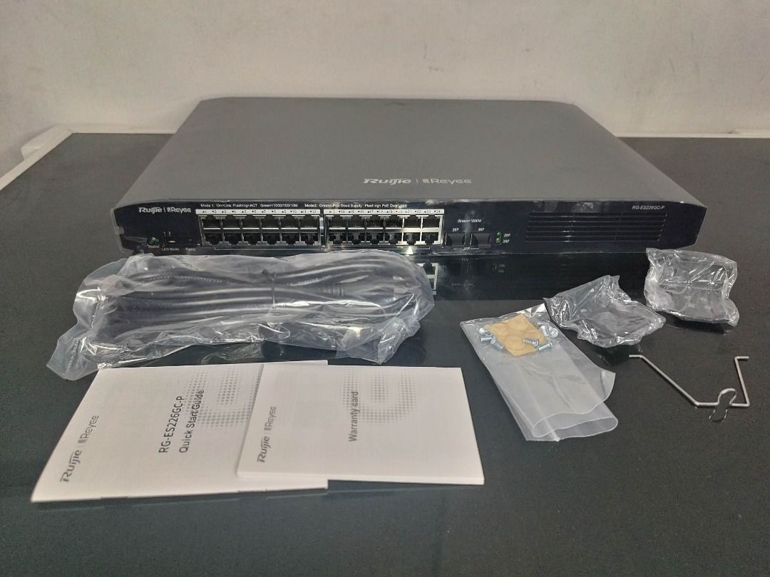 RUIJIE/REYEE (RG-ES226GC-P) 26-Port Gigabit Smart Cloud Managed PoE ...