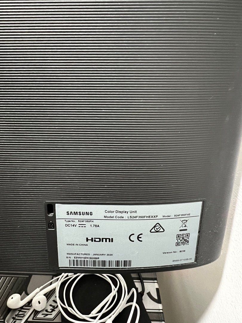 Samsung 24" LS24F350FHEXXP, Computers & Tech, Parts & Accessories ...