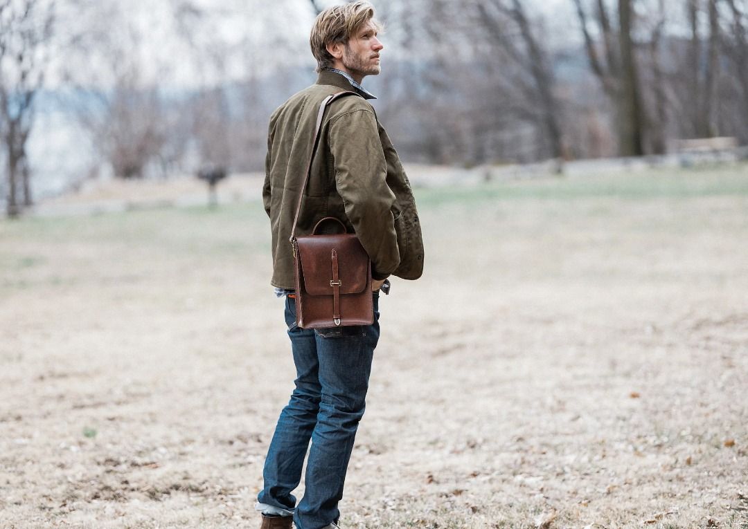 Satchel & Page - Map Case - Leather Sling Bag - Brand New, Men's ...