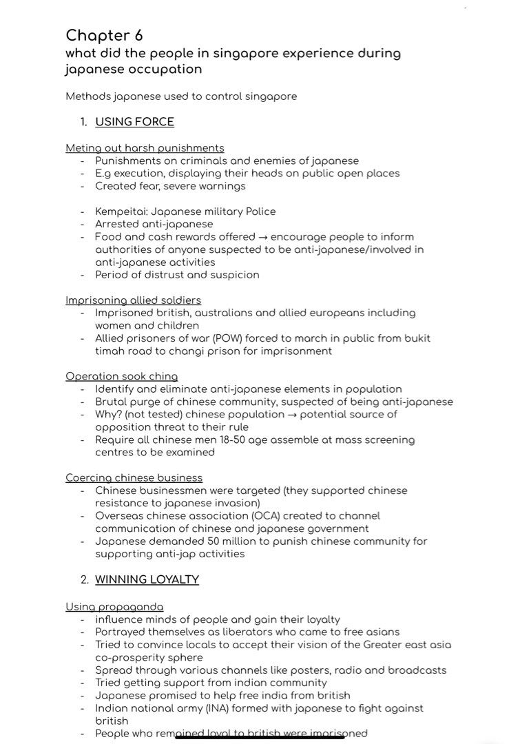 sec 2 history notes lower sec chapter 6, 7, 8, 9 raffles girl school ...