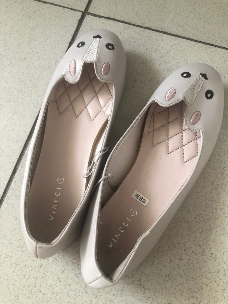 Sepatu teplek cute VINCCI MADE IN MALAYSIA NEW, Fesyen Wanita, Sepatu ...