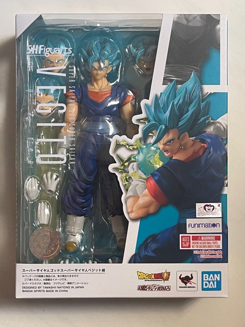 SH Figuarts SHF Super Saiyan God Super Saiyan Vegito Super (Dragon Ball Super), Hobbies & Toys ...