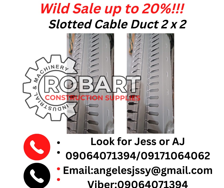Slotted Cable Duct 2 x 2, Commercial & Industrial, Construction Tools ...