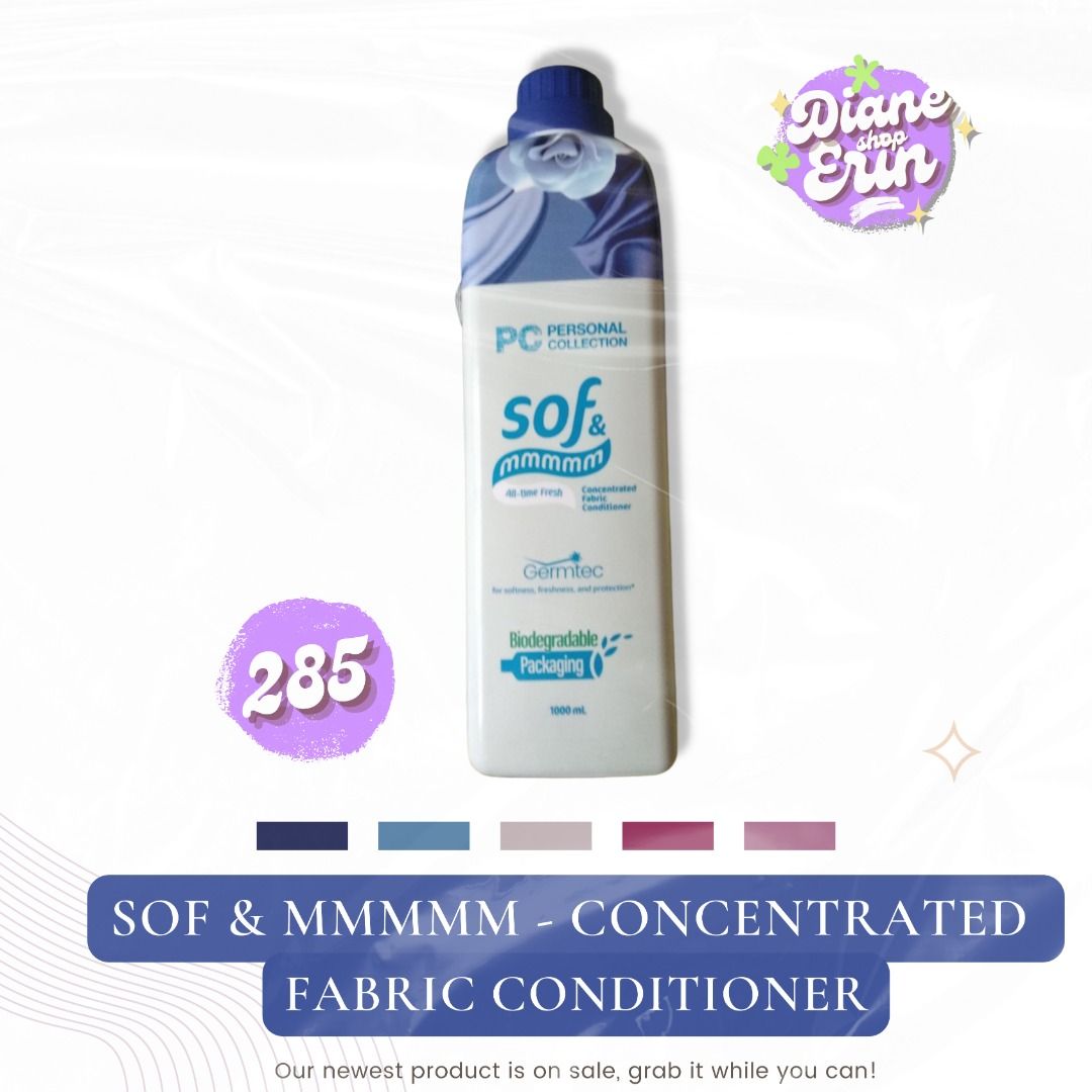 Sof & mmmmm - Concentrated Fabric Conditioner GERMTEC AND PTICLITE PLUS ...
