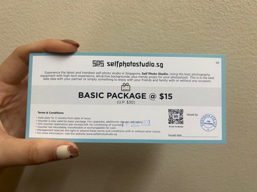 SPS photoshoot voucher, Tickets & Vouchers, Vouchers on Carousell