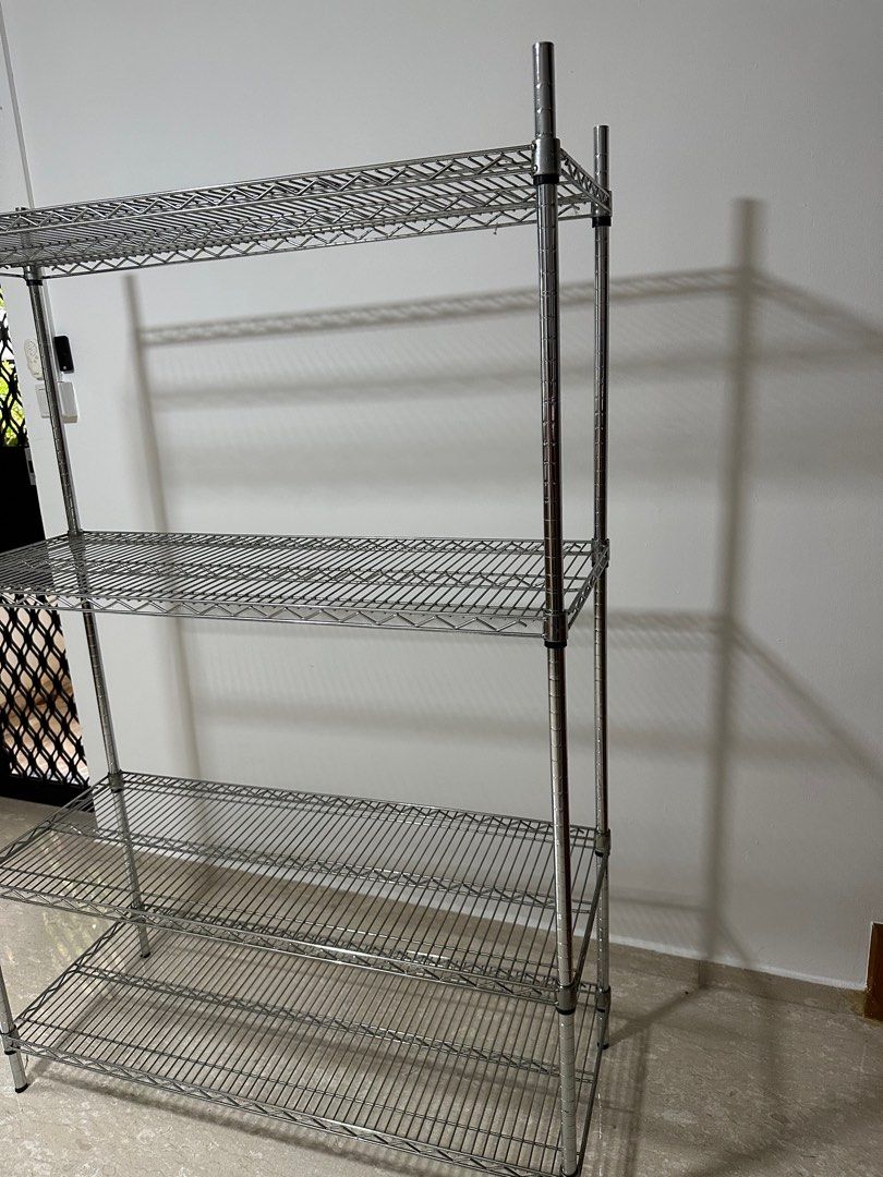Stainless steel Rack 45CM X 120CM X 180CM with 4 Racks, Furniture ...