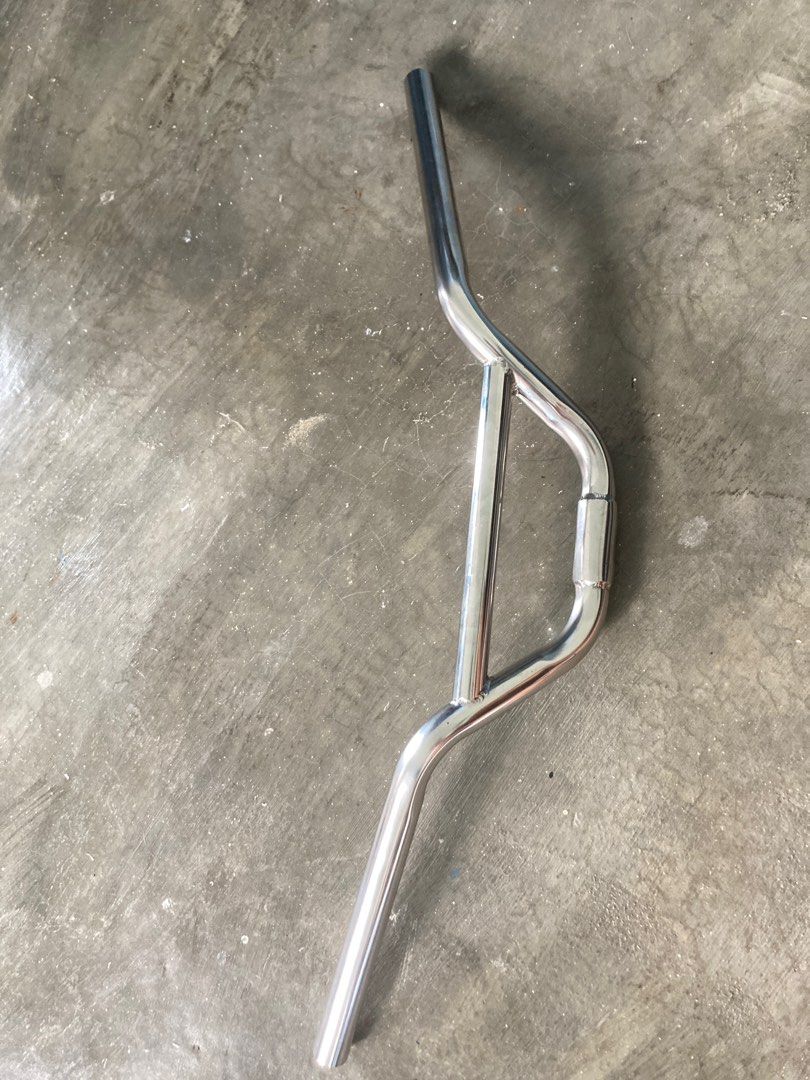 Stainless steel riser handlebar 650cm length, Sports Equipment ...