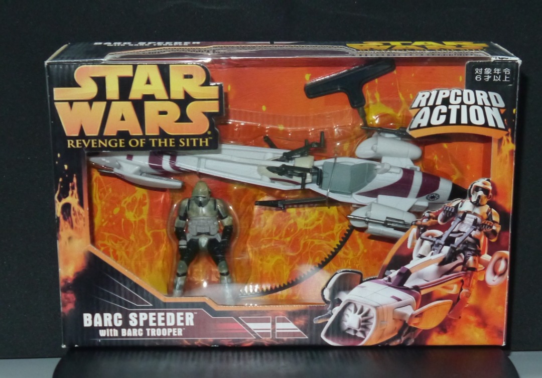 STAR WARS EPISODE III (REVENGE OF THE SITH) - HASBRO - BARC SPEEDER WITH BARC TROOPER, Hobbies ...
