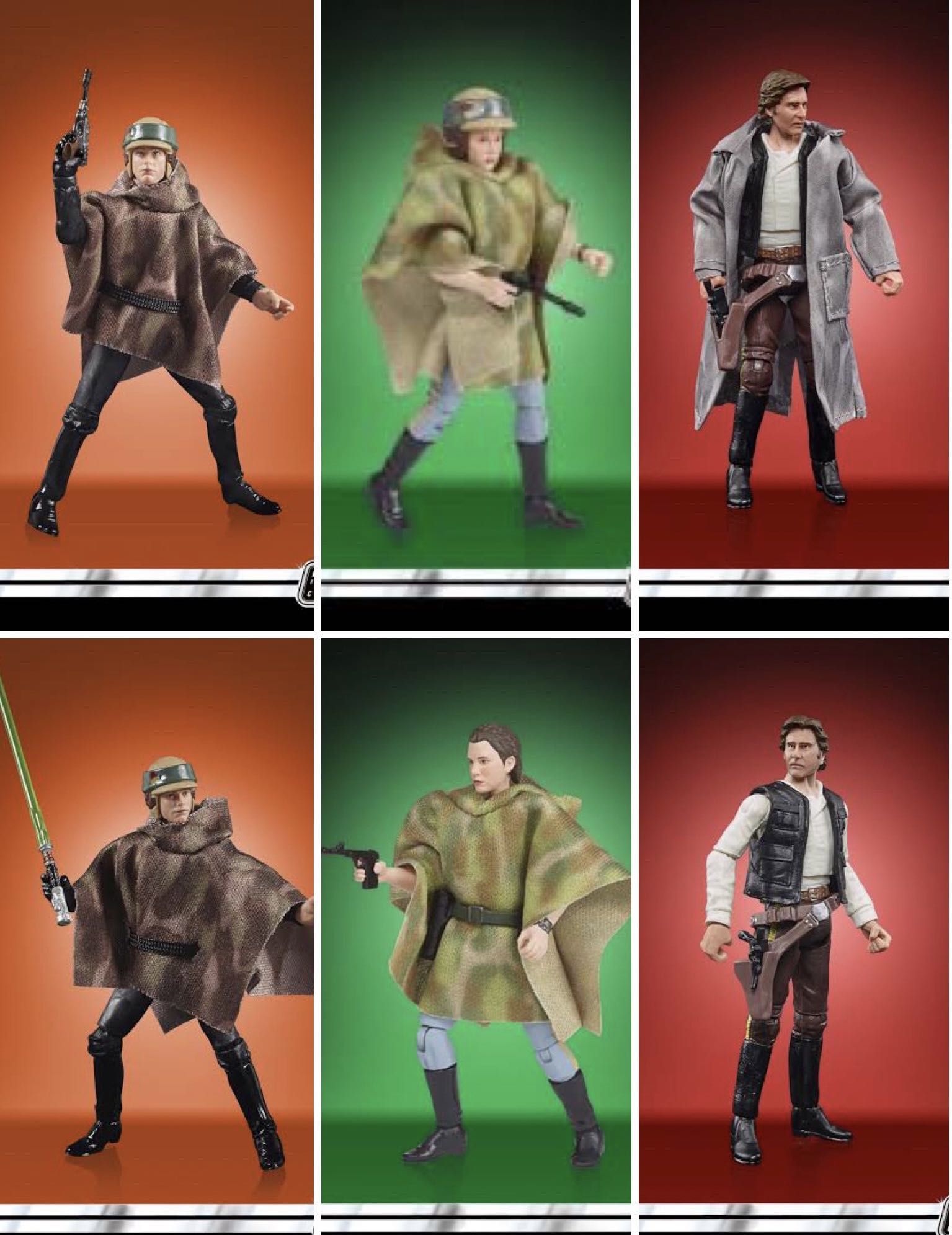 Star Wars Hasbro TVC General Han Solo Leia Organa Luke Skywalker ROTJ ...