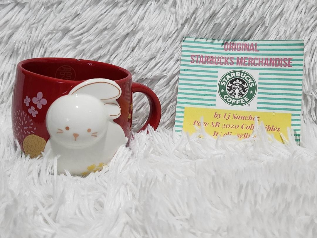 Starbucks 12oz Mug RABBIT, Furniture & Home Living, Kitchenware ...