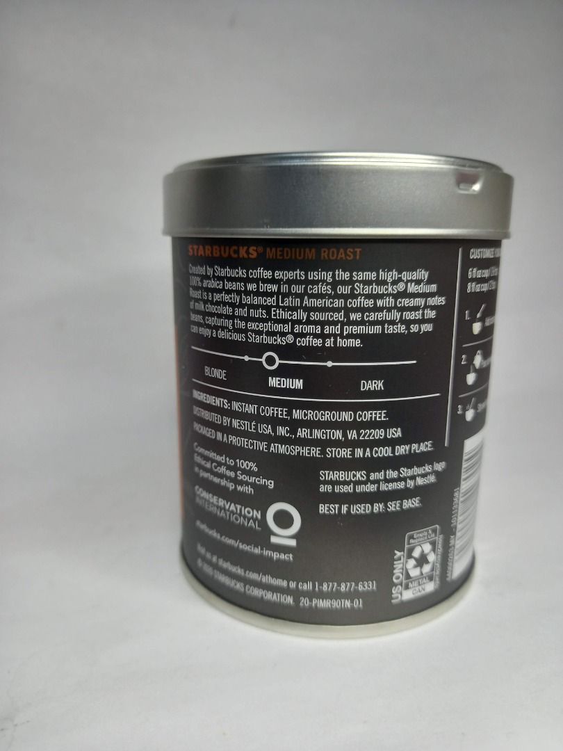 Starbucks Medium Roast Premium Instant Coffee - 3.17oz, Food & Drinks ...