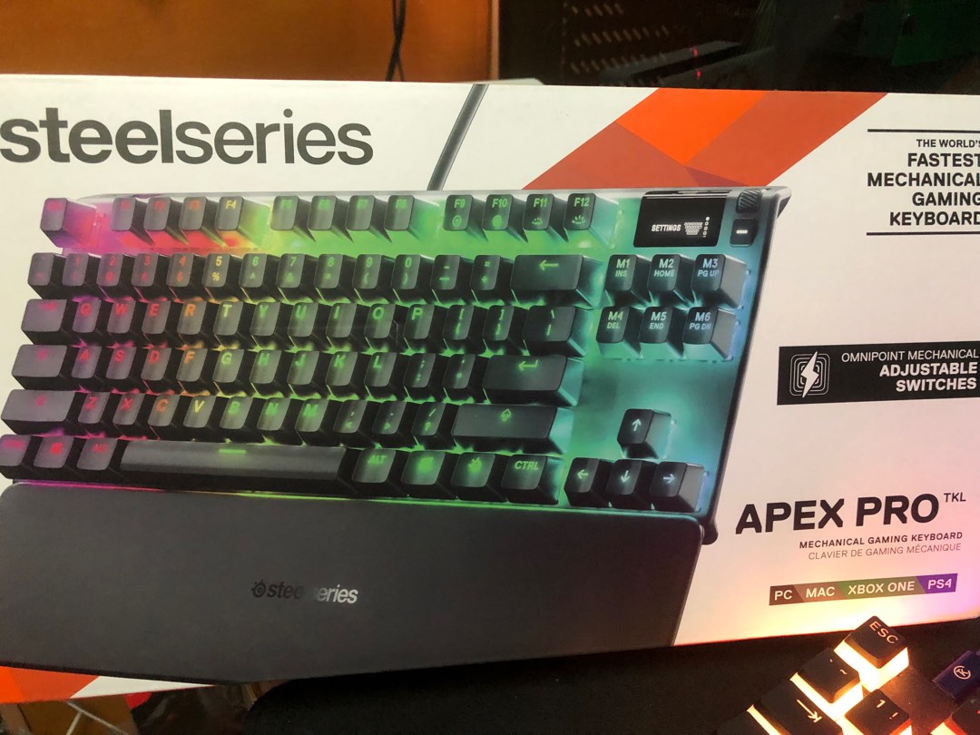 Steelseries apex pro tkl (type c modded), 電腦＆科技, 電腦周邊及配件, 電腦鍵盤及相關產品 ...