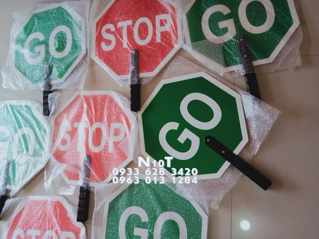 Stop and Go Paddle Sign, Commercial & Industrial, Industrial Equipment ...