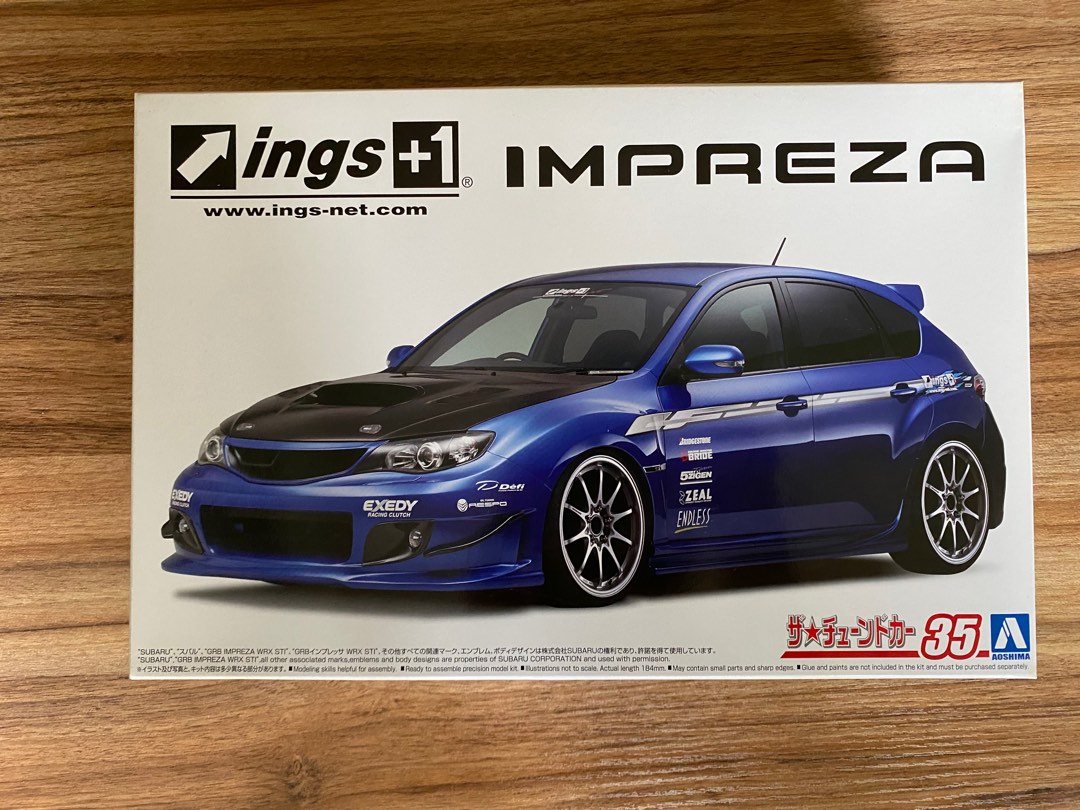 TAMIYA AOSHIMA Subaru Impreza WRX STI Model Car Kit, Hobbies & Toys ...