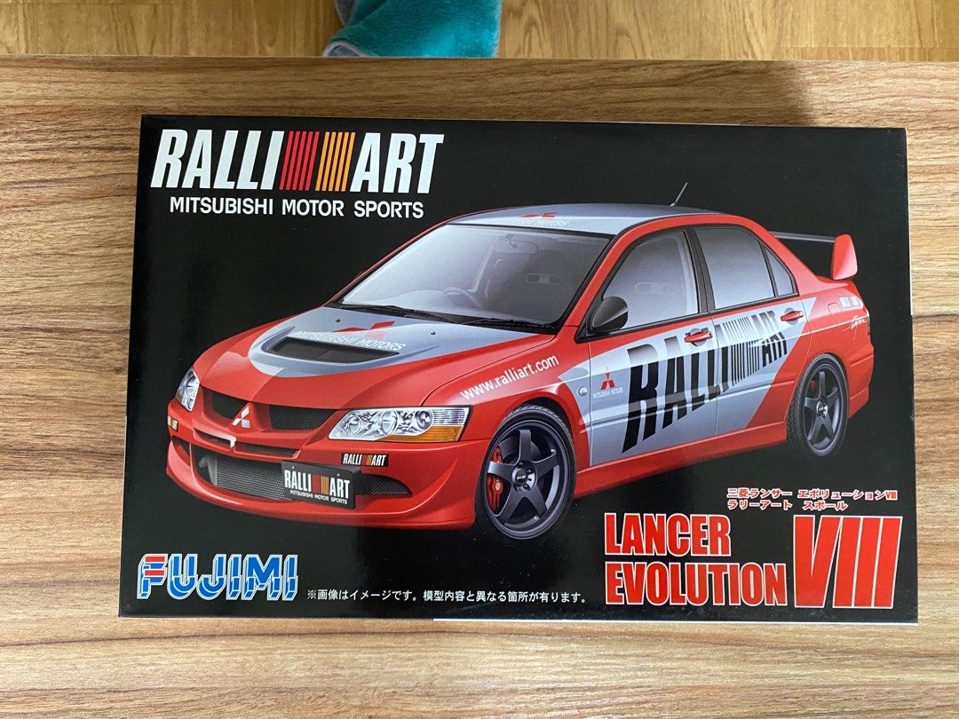 TAMIYA FUJIMI Mitsubishi Evo 8 RalliArt Model Car Kit, Hobbies & Toys ...