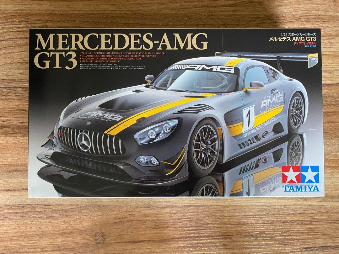 TAMIYA Mercedes AMG GT3 Model Car Kit, Hobbies & Toys, Toys & Games on ...