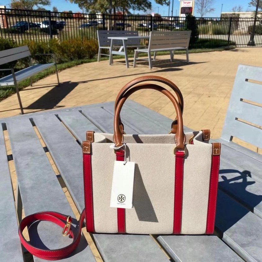 TB Blake Canvas Small Tote Bag, Women's Fashion, Bags & Wallets, Tote ...
