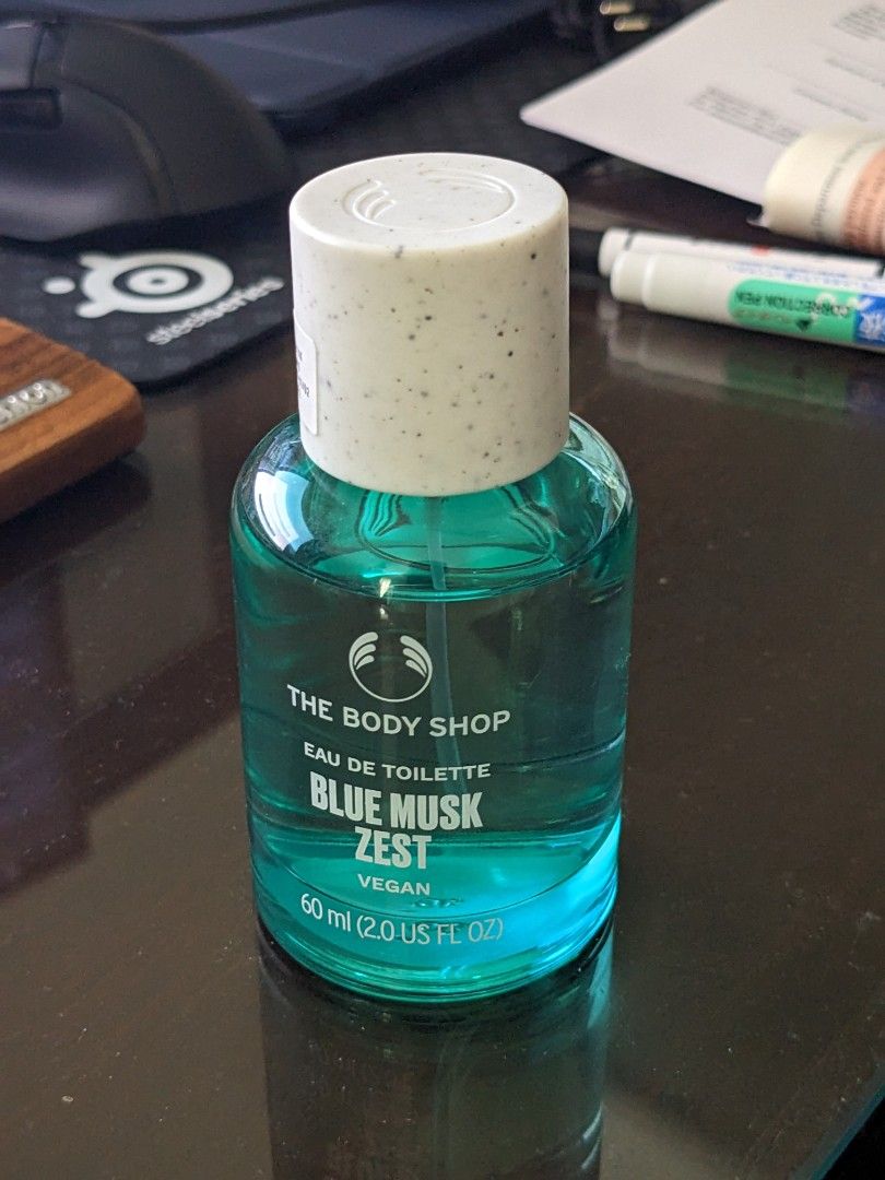 The Body Shop Blue Musk Zest EDT, Beauty & Personal Care, Fragrance ...