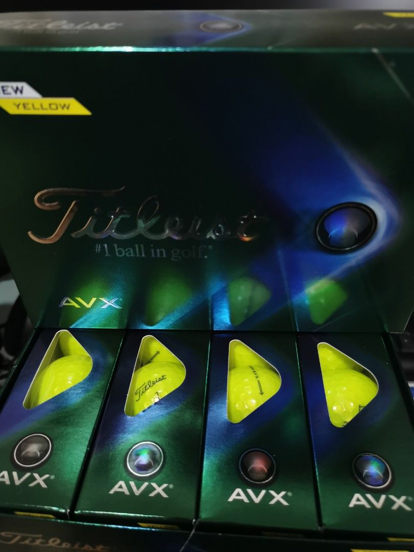 Titleist AVX 2022 yellow golf ball, Sports Equipment, Sports & Games ...