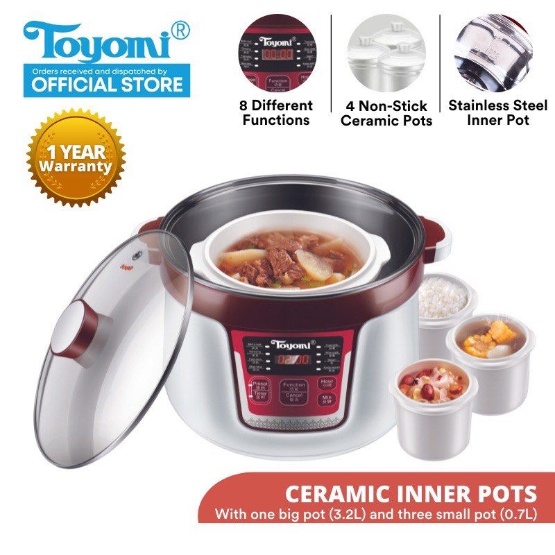 Toyomi 3.2L Double Boiler Cooker, TV & Home Appliances, Kitchen ...