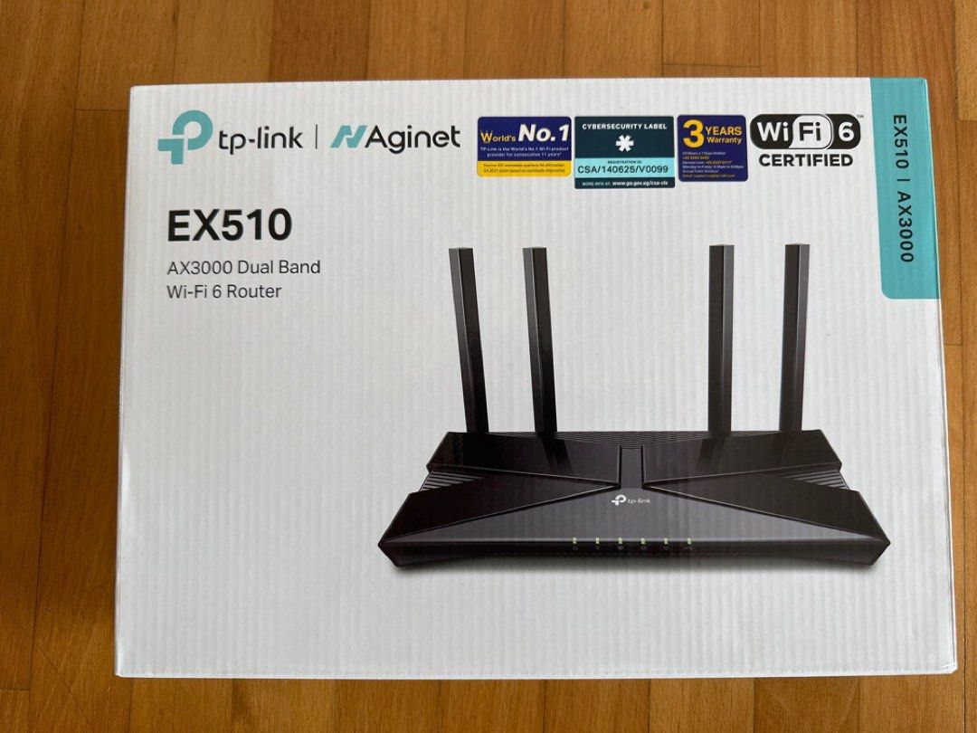 TP-Link EX510 WiFi 6 Router AX3000 Dual Band, Computers & Tech, Parts ...