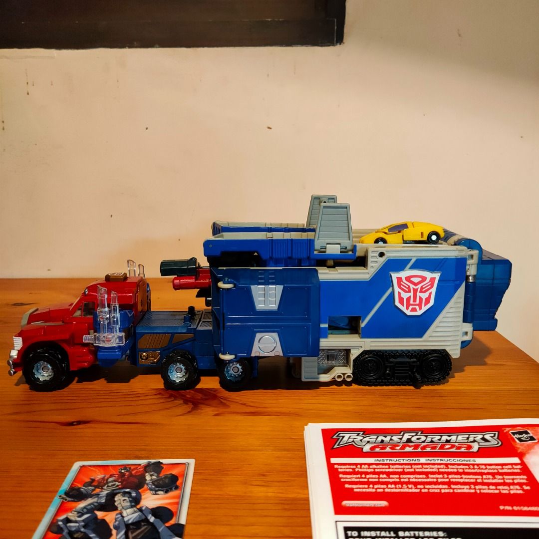 Transformers Armada Optimus Prime with Sparkplug with Instructions ...