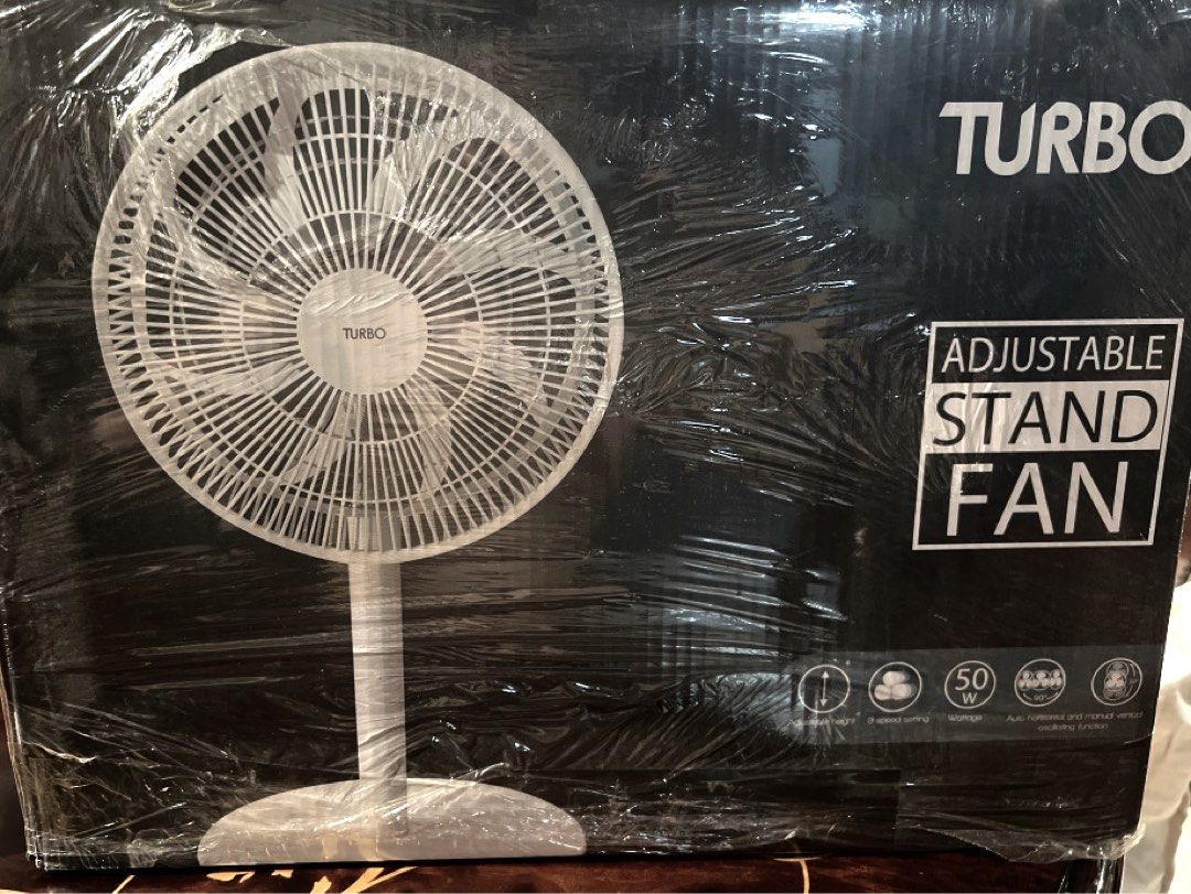 Turbo Adjustable stand fan, Furniture & Home Living, Lighting & Fans ...