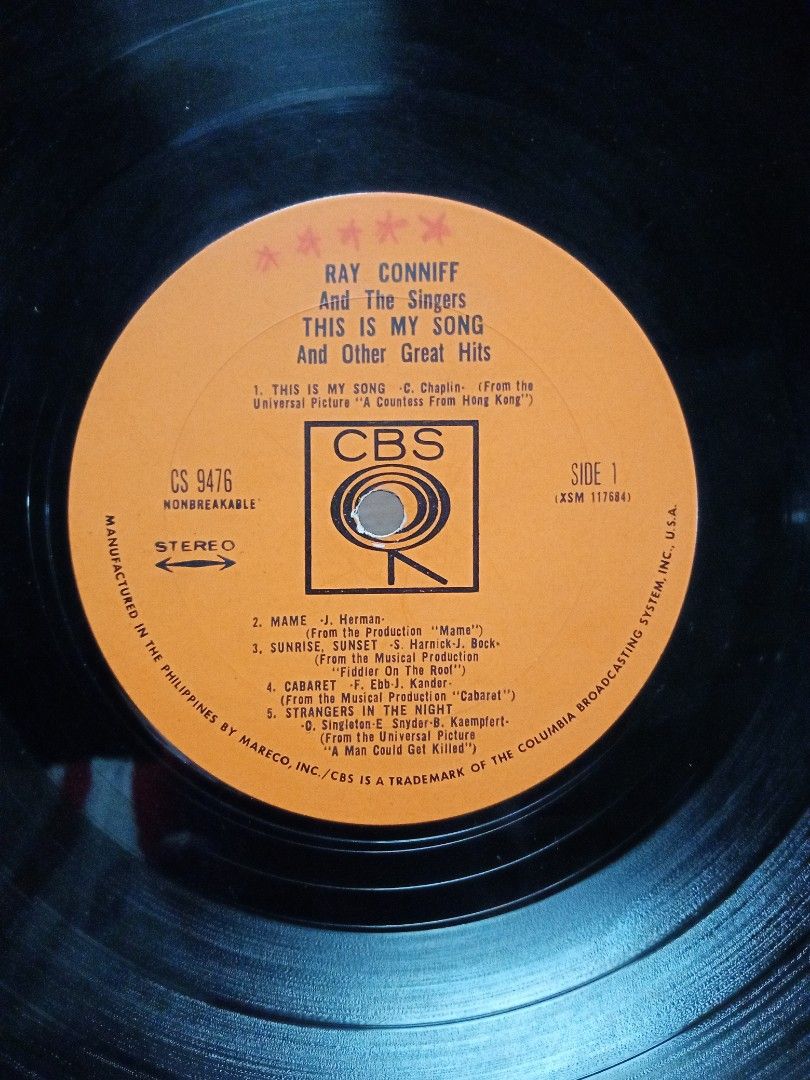 Vintage 12 Inches Vinyl (Ray Conniff & The Singers/This Is My Song ...