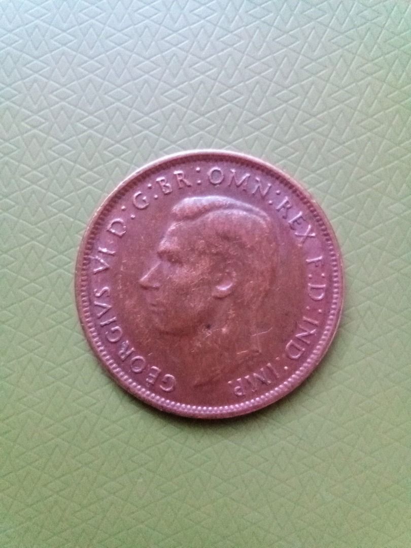Vintage Australian half penny coin (1943), Hobbies & Toys, Memorabilia ...