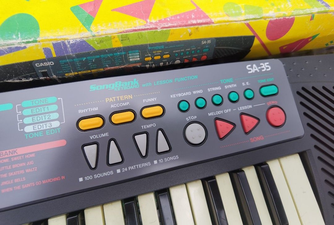 Vintage Casio Song Bank SA-35 Keyboard, Hobbies & Toys, Music & Media ...