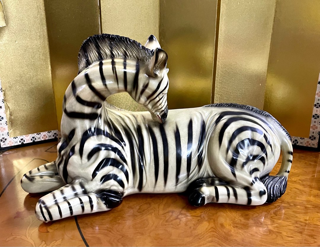 | CLEARANCE | Vintage Italian 1960's Large Ceramic African Zebra Hand ...