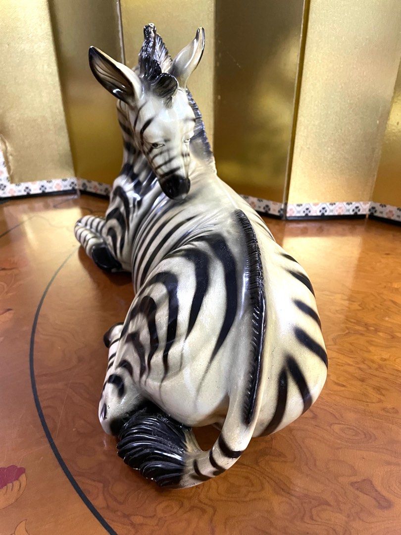 | CLEARANCE | Vintage Italian 1960's Large Ceramic African Zebra Hand ...