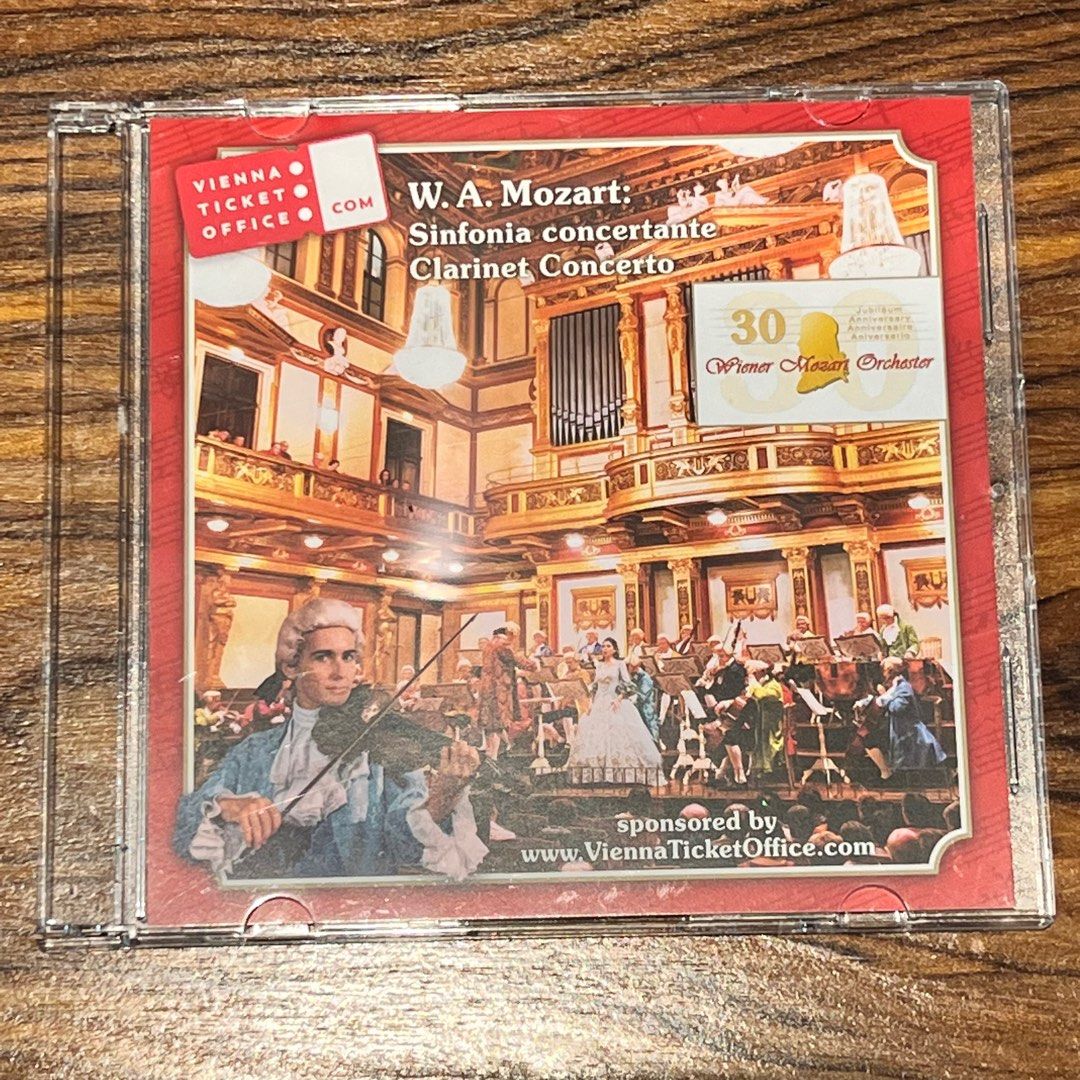 W.A.Mozart SINFONIA CONCERTANTE & CLARINET CONCERTO, Hobbies & Toys ...