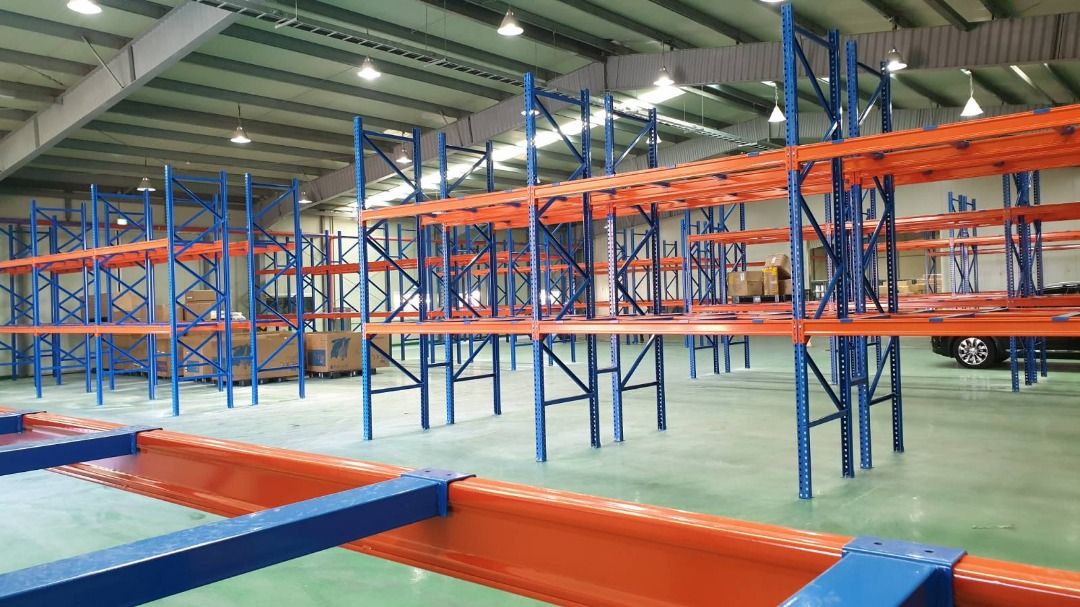 Warehouse Pallet Rack Heavy Duty Adjustable Beam, Furniture & Home ...